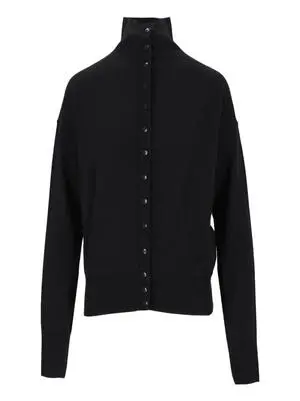 Barena Venezia Barena Zea Piuma High Neck Cardigan Black