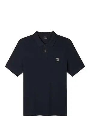 Paul Smith Zebra Patch Polo Shirt - Deep Navy Blue