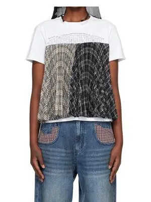 Andersson Bell Studded Pleated T-shirt - Multi-color