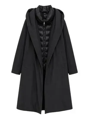 Herno Quilted Hooded Winter Coat - Black