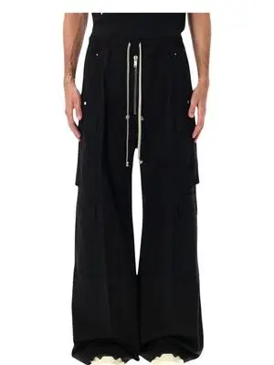 Rick Owens Jumbo Cotton Cargo Pants - Black