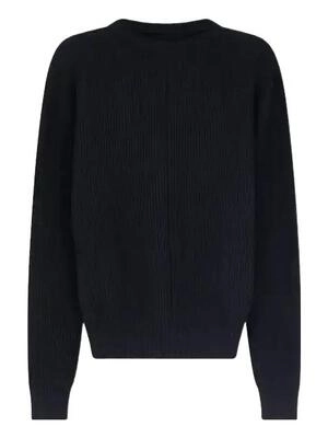 Rick Owens Ribbed Knit Sweater - Black