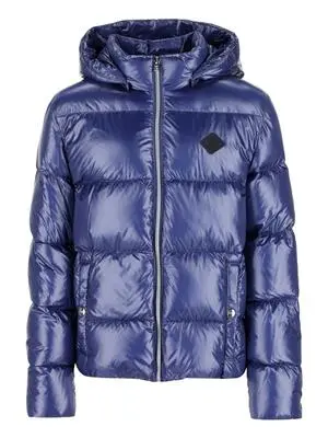 Herno Long-sleeved Padded Jacket With Hood - Blue