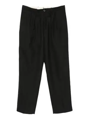 NINE:INTHE:MORNING Kai Pleated Straight-leg Trousers - Black