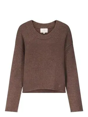 Loulou De Saison Cashmere U-neck Sweater - Brown