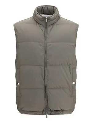Brunello Cucinelli Sleeveless Padded Gilet - Gray