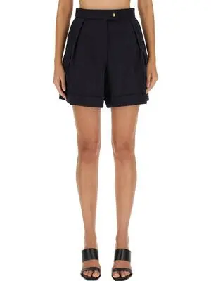 Alexander McQueen Wool Cargo Shorts - Blue