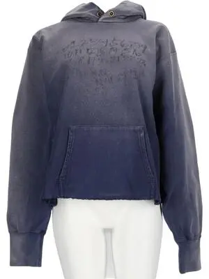 MAISON MARGIELA Printed Cotton Hoodie - Blue