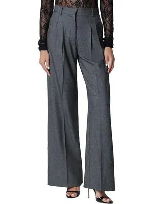 Andamane Grey Wide-leg Tailored Trousers - Gray