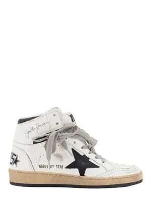GOLDEN GOOSE Sky Star Leather High-top Sneakers - Multicolor