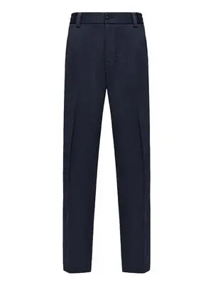Moncler Moncler Men Tailored Cotton Trousers Blue