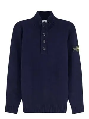 Stone Island Virgin Wool Blend Sweater - Multicolor