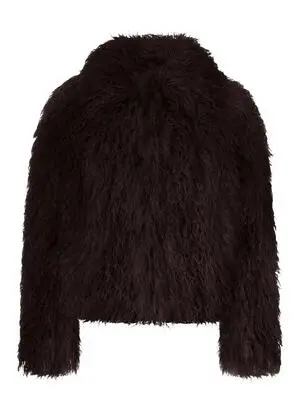 Tagliatore Short Curly Sheepskin Jacket - Cream