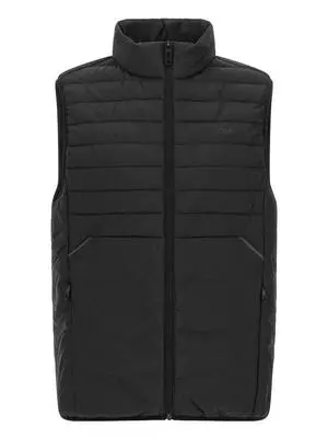 BOSS Padded Gilet With Stand Collar - Black