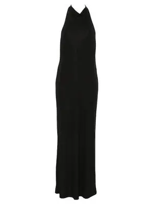Cult Gaia Sleeveless Open Back Floor-length Dress - Black