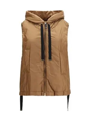 Max Mara Hooded Padded Vest - Brown
