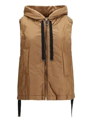 Max Mara Hooded Padded Vest - Brown
