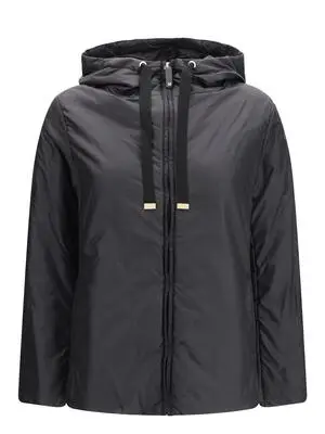 Max Mara Hooded Padded Jacket - Black