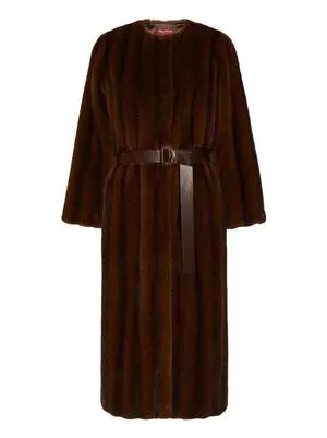 Max Mara Long Textured Coat - Multicolor