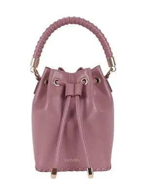SAONARA BRAND Saonara Rosae Leather Mini Bucket Bag - Pink