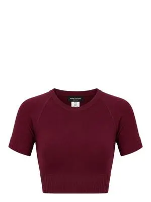 HEART AND SOUL Amarena Cross Activewear Crop Top - Red