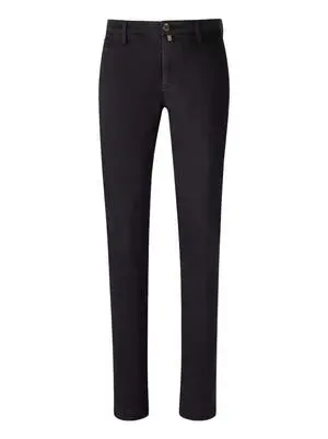 Jacob Cohen Logo-patch Chino Trousers - Blue