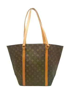 LOUIS VUITTON Monogram Sac Shopping Tote Bag - Brown