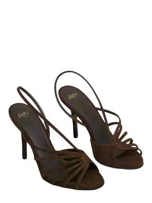 ALEVI MILANO Star Strappy Slingback Pumps - Brown