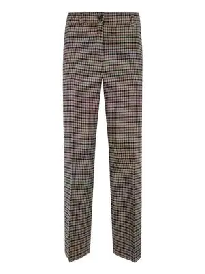 Seventy Houndstooth-pattern Tailored Trousers - Neutrals