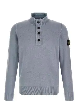 Stone Island Full Rib Cotton Bouclé Hooded Zip-up Jumper - Grey