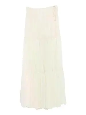 Arcina Ori Alessandra Tiered Maxi Skirt - Neutrals