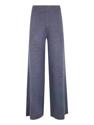 Seventy Fine-knit Wide-leg Trousers - Grey