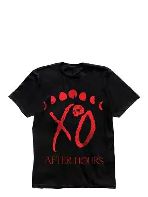 THE WEEKND Xo Moon Phase Logo-print T-shirt - Black