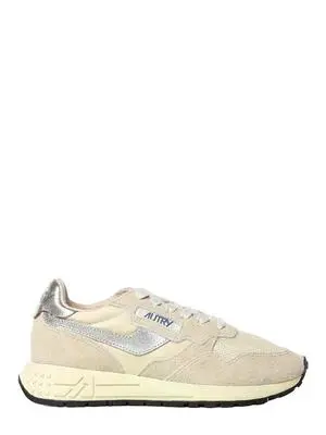 AUTRY Reelwind Low Top Sneakers In Suede And Nylon - Neutrals