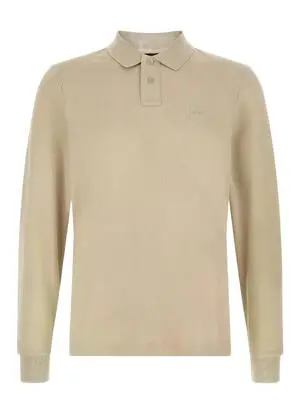 BOSS Logo-patch Polo Shirt Neutrals