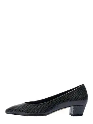 AeydĒ Helia Leather Heeled Pumps - Green