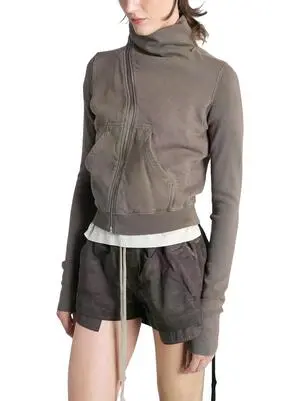 Rick Owens Asymmetric Zip Sweatshirt - Grey