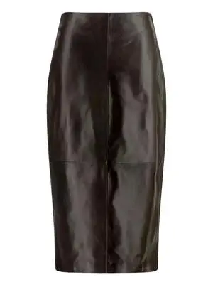 ARMA Meeka Palermo Leather Skirt - Brown