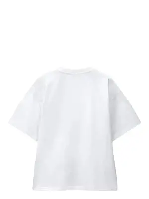 Versace Embroidered Cotton-jersey T-shirt - White