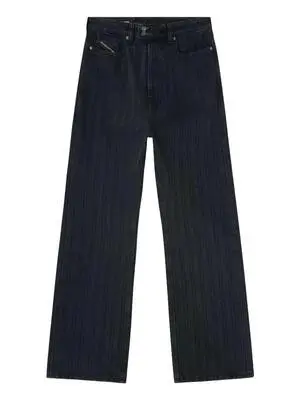 DIESEL® Relaxed Fit Straight Leg Jeans - Black