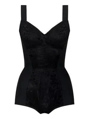 Dolce & Gabbana Dolce & Gabbana Sleeveless Bodysuit With Lace Inserts Black