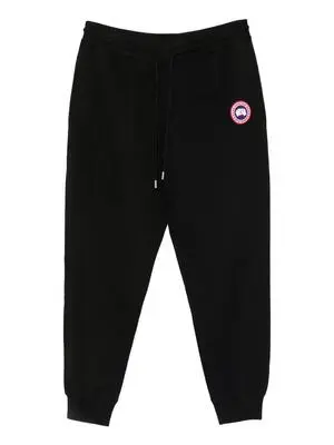 Canada Goose Logo-patch Drawstring Track Pants - Black