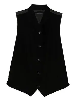 Giorgio Armani Button-up Waistcoat - Black