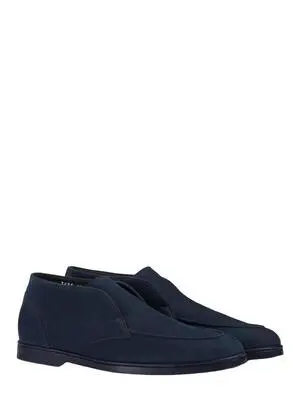 DOUCAL'S Suede Slip-on Ankle Boots - Blue
