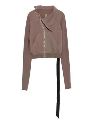 Rick Owens Asymmetric Zip-up Sweatshirt - Brown