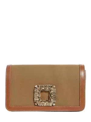 Roberto Festa Tilda Crystal-embellished Shoulder Bag - Neutrals