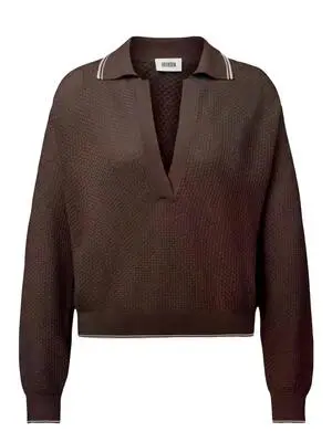 DRYKORN Jorgia Knitted Polo Sweater - Brown