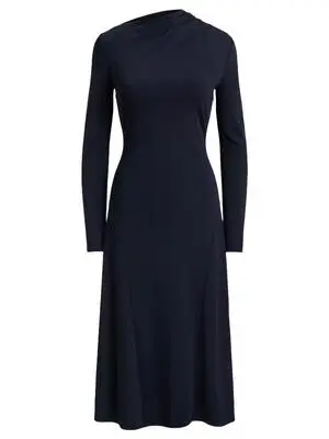 Ralph Lauren Yamilla Draped Midi Dress - Blue