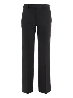 DARKPARK Colin Pressed-crease Straight-leg Trousers - Black