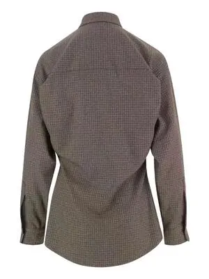 DARKPARK DARKPARK Checked Press-Stud Shirt Brown